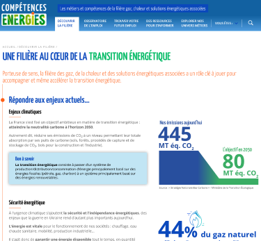 Une filière au cœur de la transition énergétique - Compétences Énergies